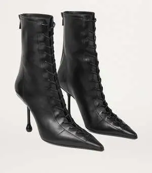 JIMMY CHOO Scarlett 95 Leather Boots
