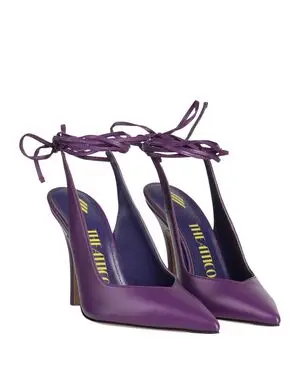 Attico Leather Pumps - Purple
