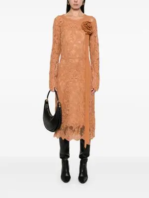 Ermanno Scervino Floral-lace Midi Dress