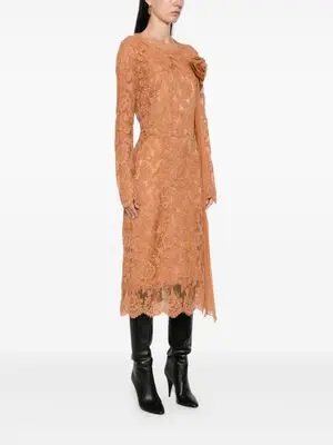 Ermanno Scervino Floral-lace Midi Dress