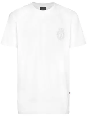 BILLIONAIRE Logo-embroidered T-shirt - White