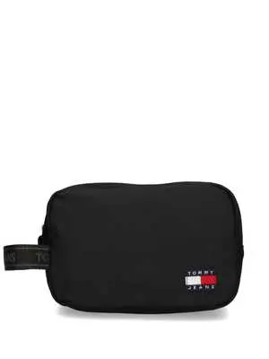 Tommy Hilfiger Logo-appliqué Washbag - Black