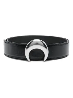 MARINE SERRE Moon Buckle Belt - Black