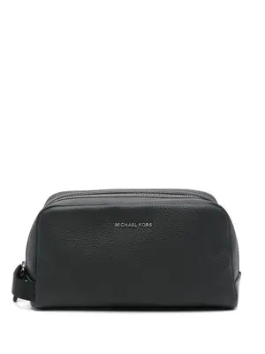 Michael Kors Logo-lettering Wash Bag - Black