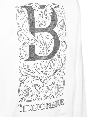 BILLIONAIRE Logo-print Hoodie - White