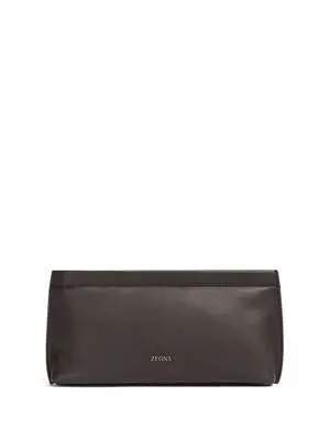 Zegna Secondskin Clutch Bag - Brown