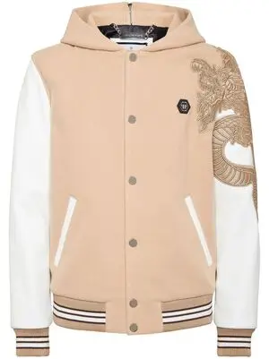 Philipp Plein Monogram Bomber Jacket - Neutrals