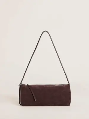 REFORMATION Simona Cylinder Shoulder Bag - Brown