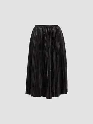 Proenza Schouler White Label Rosalyn Faux Leather Midi-skirt - Black