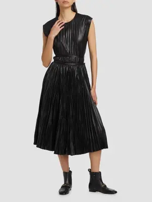 Proenza Schouler White Label Rosalyn Faux Leather Midi-skirt - Black