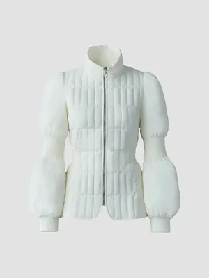 Mackage Felicia Quilted Down Jacket Cream