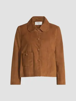 Ba&sh Milos Leather Jacket - Camel