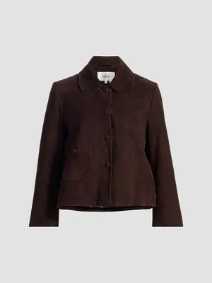 Ba&sh Milos Leather Jacket - Chocolate
