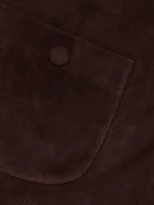 Ba&sh Milos Leather Jacket - Chocolate