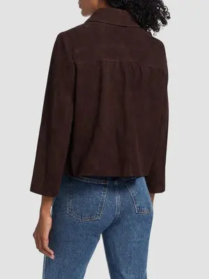 Ba&sh Milos Leather Jacket - Chocolate