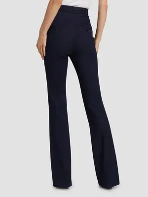 Veronica Beard Gracie Stretch-denim Belted Pants - Midnight Wash