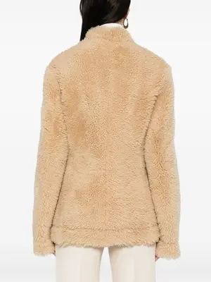 TOTEME Cinched Shearling Jacket - Neutrals