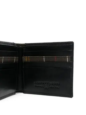 Barbour Leather Tartan Wallet And Cardholder Set