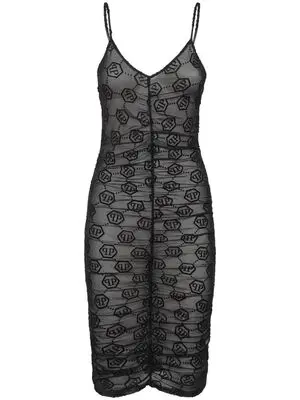 Philipp Plein Sheer Cocktail Dresses