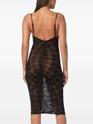 Philipp Plein Monogram Tulle Dress