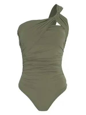 BRIGITTE Draped One-shoulder Swimsuit