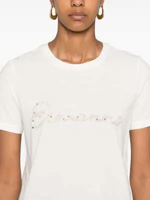 ERMANNO FIRENZE Logo-embroidered T-shirt