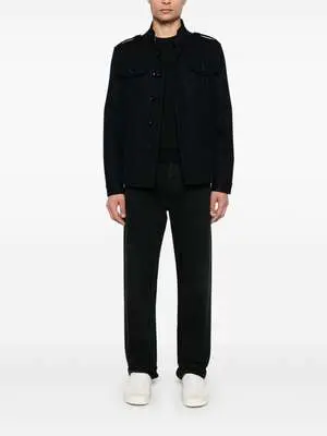 TOM FORD Felted Stand-up Collar Overshirt