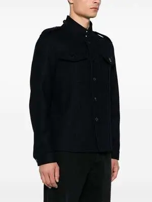 TOM FORD Felted Stand-up Collar Overshirt