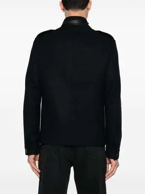 TOM FORD Felted Stand-up Collar Overshirt