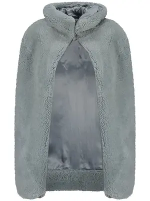 Rick Owens Shearling Cape - Blue