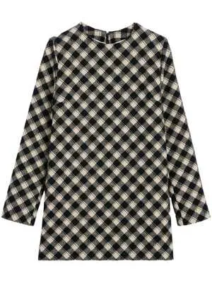 Ami Check-pattern Mini Dress