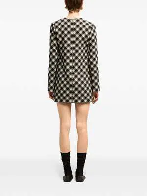 Ami Check-pattern Mini Dress