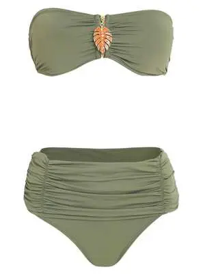BRIGITTE Bandeau Bikini Set - Green