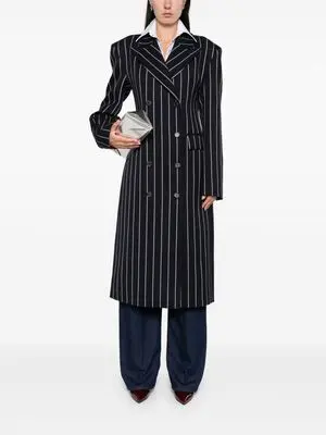 Giuseppe Di Morabito Striped Double-breasted Coat