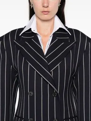 Giuseppe Di Morabito Striped Double-breasted Coat