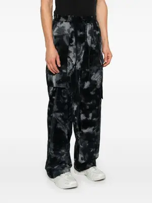 Y3 Abstract-print Wide-leg Trousers
