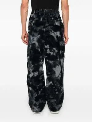 Y3 Abstract-print Wide-leg Trousers
