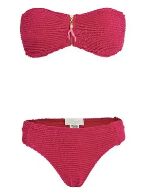 BRIGITTE Bandeau Bikini Set - Red