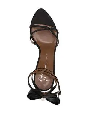 GIUSEPPE ZANOTTI 100mm Papillon Sandals - Black