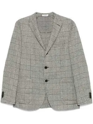 Boglioli Prince Of Wales Check-pattern Blazer - White