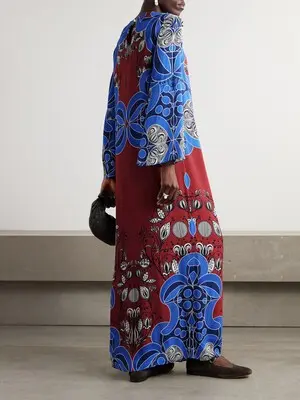 Borgo De Nor Capucine Printed Crepe Maxi Dress