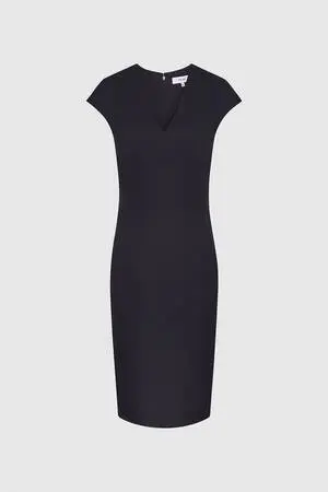 REISS Hayes Cap Sleeve Tailored Dress