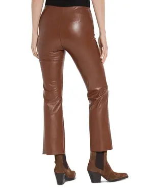 Lyssé Elysse Faux Leather Ankle Pants - Whiskey