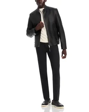 Hugo Lokis Slim Fit Leather Jacket