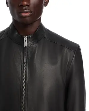Hugo Lokis Slim Fit Leather Jacket
