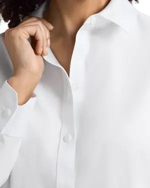 Foxcroft Dianna Cotton Non-iron Shirt - White