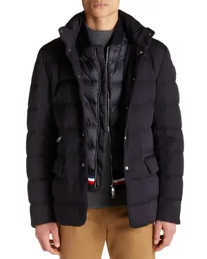 Moncler Bess Wool Down Jacket - Navy