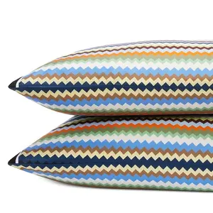 Missoni Valparaiso Pillowcase, King, Set Of 2 - Turquoise Multi