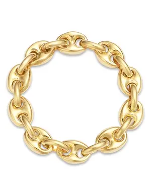 Zoe Chicco Heavy Metal Mariner Link Chain Ring - Gold