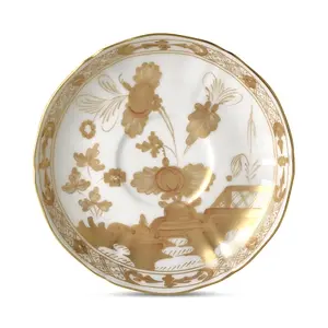GINORI 1735 Oriente Italiano Gold Tea Saucer - Aurum